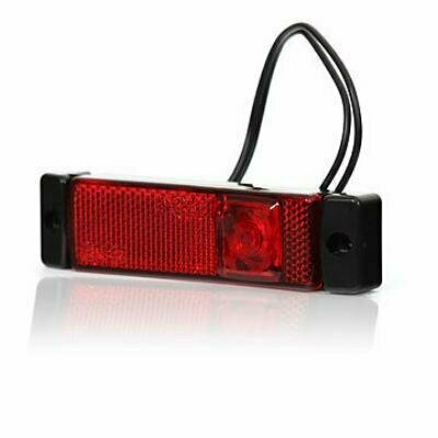 WAS 221 фонарь габаритный задний ! красный 12V-24V LED провод 21cm \
