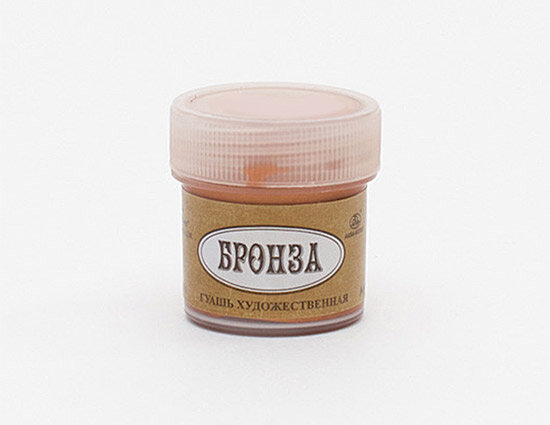 Краска гуашь "Аква-колор" "Металлик" 20 мл К2115 бронза