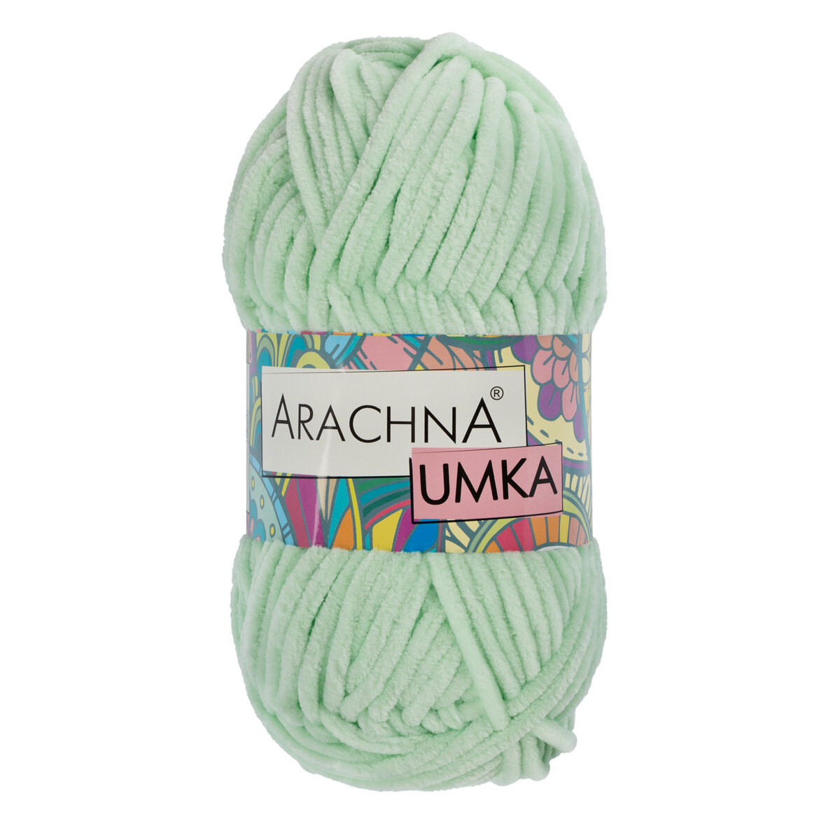 Пряжа ARACHNA "UMKA" 100% полиэстер 100 г 120 м №23 мятный