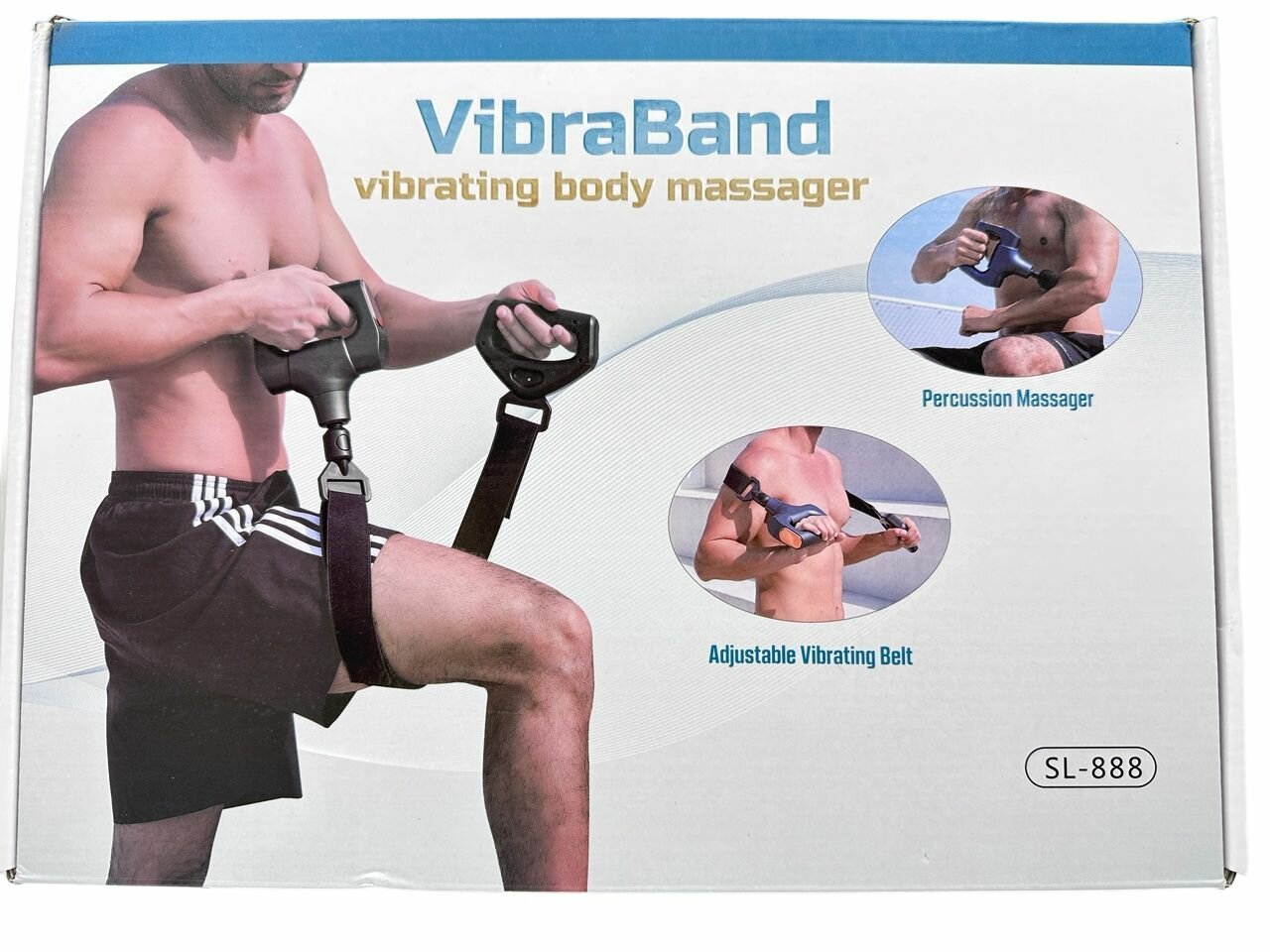 Перкуссионный массажер с ремнем для шеи и плеч VIBRABAND vibrating body massager SL888