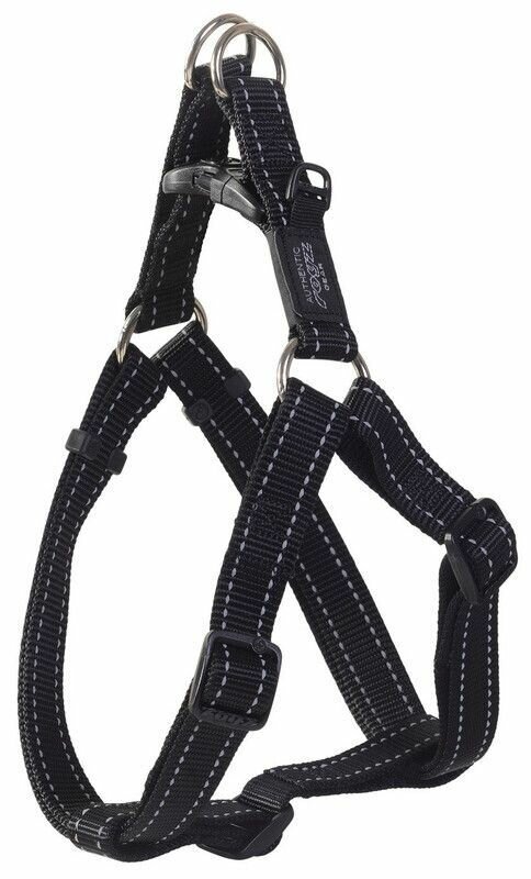 Rogz шлейка для собак Utility, объем груди 27-37 см, ширина 11 мм, цвет черный