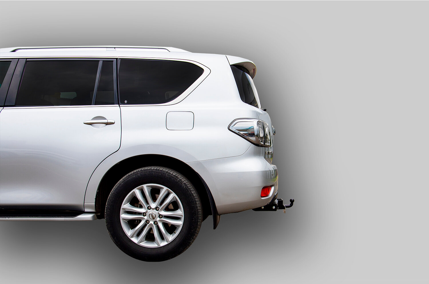 Фаркоп Лидер-Плюс для NISSAN PATROL (Y62) (внедорожник) 2010 - с электрикой (Smart) и сертифкатом в комплекте арт.(N124-FC)