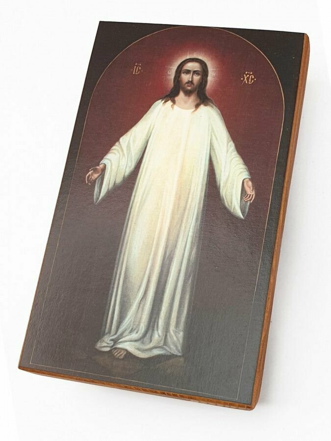 Икона Спас в Белом Хитоне, под старину, 20х25 см