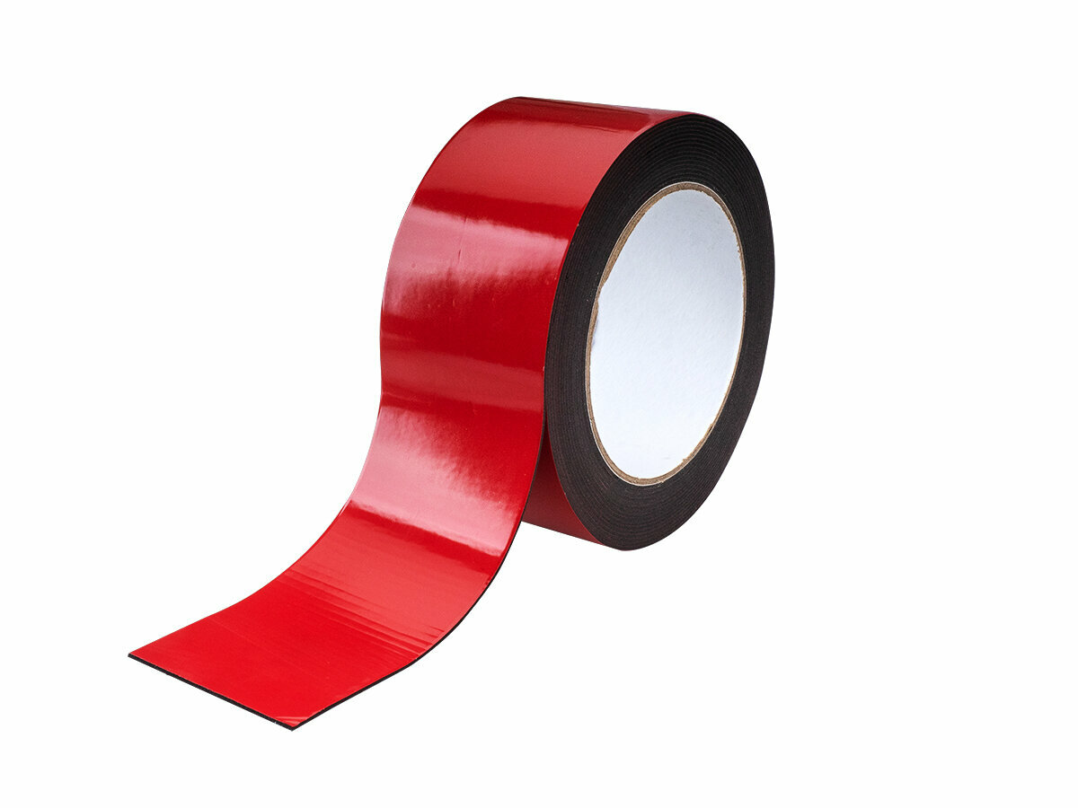 Двусторонняя монтажная клейкая лента на вспененной основе, ЭВА, черная, 1ммx50мм, 5 м, AurA ZTC-E505F