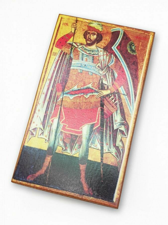 Икона Великомученик Меркурий Кесарийский 20х25 см