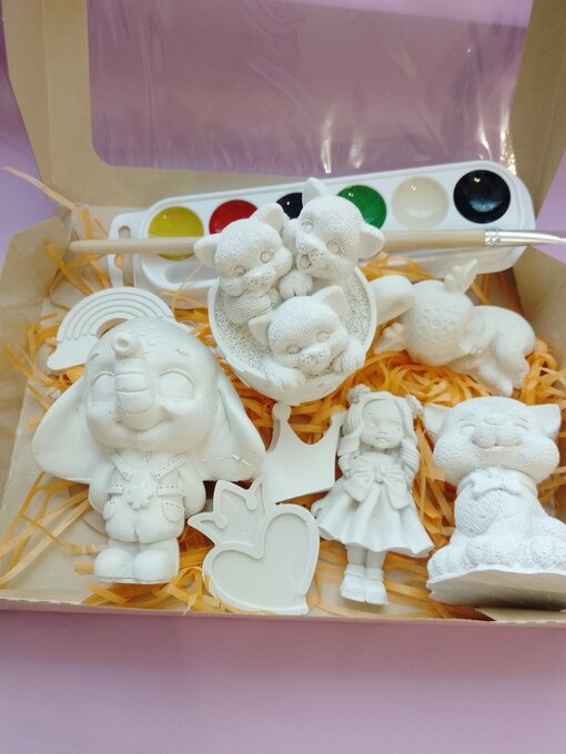 Набор 3D раскраска из гипса