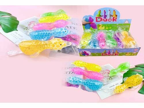 Мялка антистресс Утенок (блестки, в ассорт, от 3 лет) ИК-2768, (Рыжий кот)