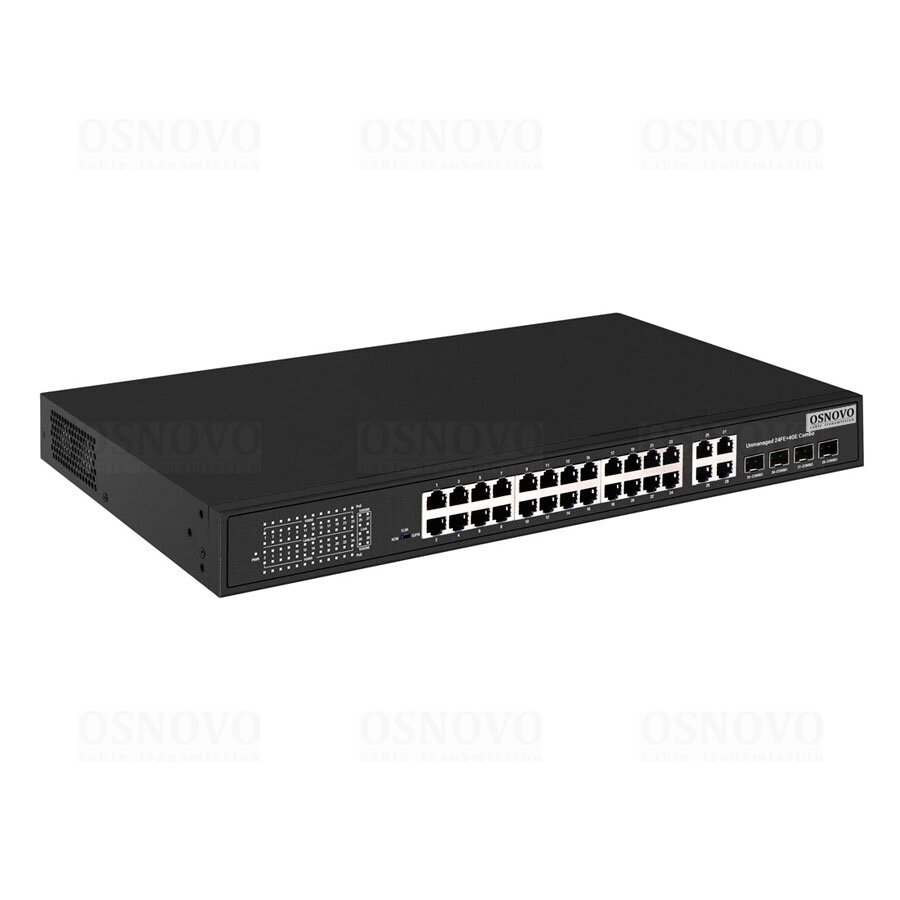 Коммутатор OSNOVO SW-62444 24 x RJ45 4 x GE RJ45/SFP