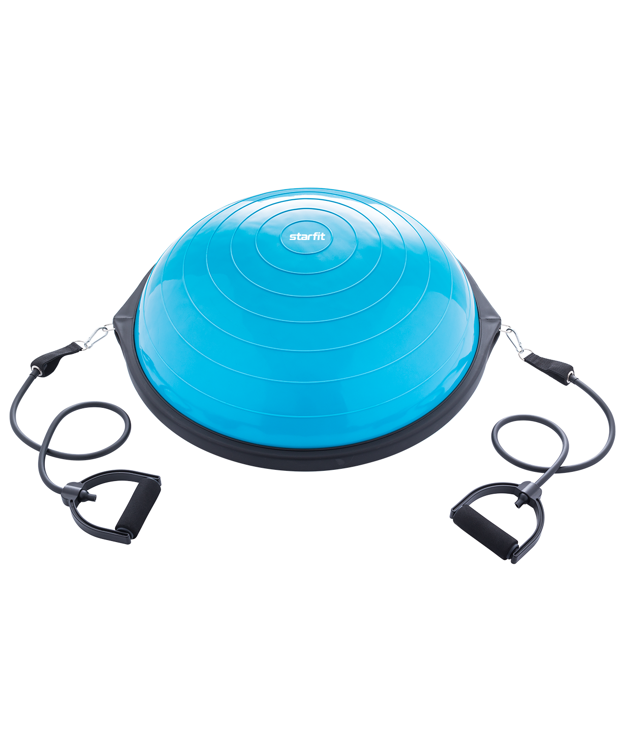 Полусфера Starfit "bosu" Gb-502 с эспандерами, с насосом, синий