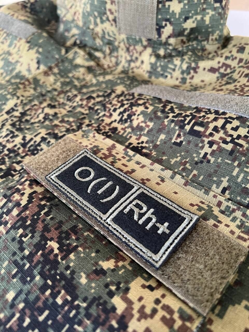 Шеврон на липучке Группа крови, 1 положительная, Нашивка на одежду, патч на военную форму, аксессуары для одежды.