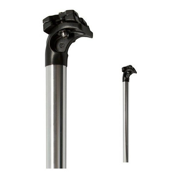 PROMAX Штырь подседельный SP-279 алюм, 31.6мм х L:400мм, смещение 25мм, угол -10 - +18, 2 болта, серебристый