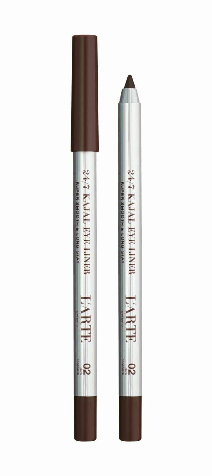 L'ARTE DEL BELLO Карандаш-кайял для глаз 24/7 Kajal Eyeliner устойчивый, 1,1 г, 02 dark chocolate