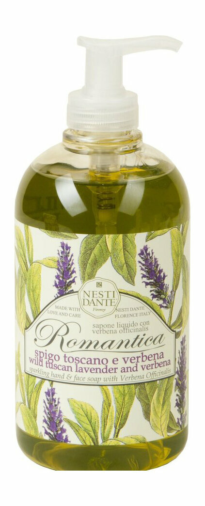 NESTI DANTE Мыло жидкое для лица и рук Дикая тосканская лаванда и Вербена, 500 мл