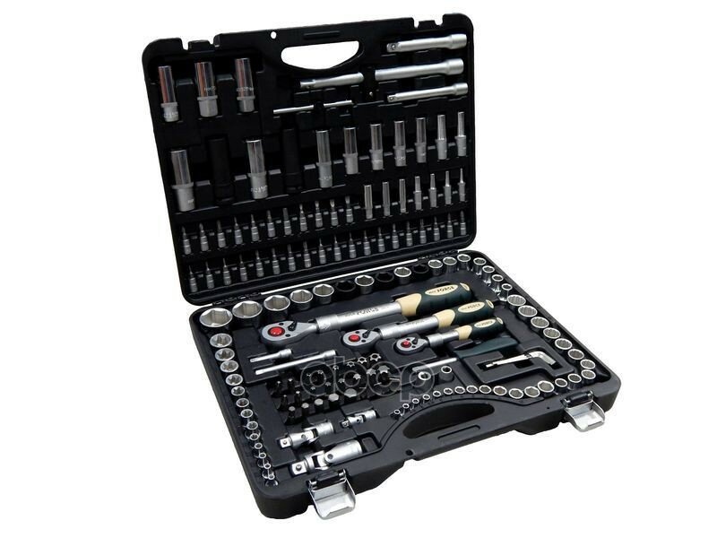 Набор инструментов 150 пр. (1/2",1/4") "ROCKFORCE" 6-гранный Премиум DR ROCK FORCE арт. RF-41501-5