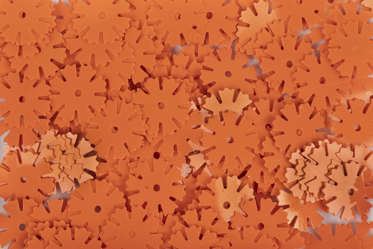 Пайетки Zlatka россыпью ZF-13 11 мм 5х10 г №13 оранжевый