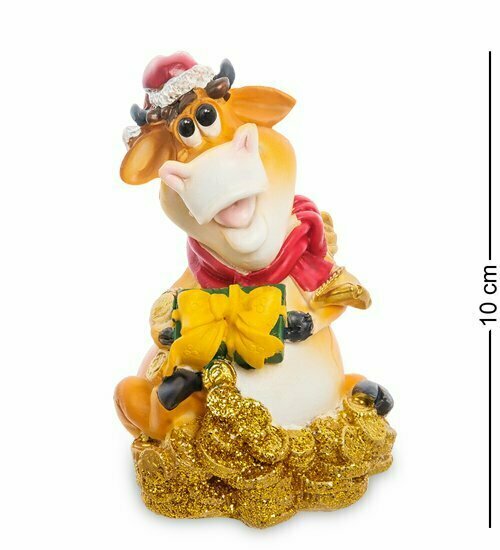 Фигурка Новогодний Бык 10 см AF-1014/3 113-906628