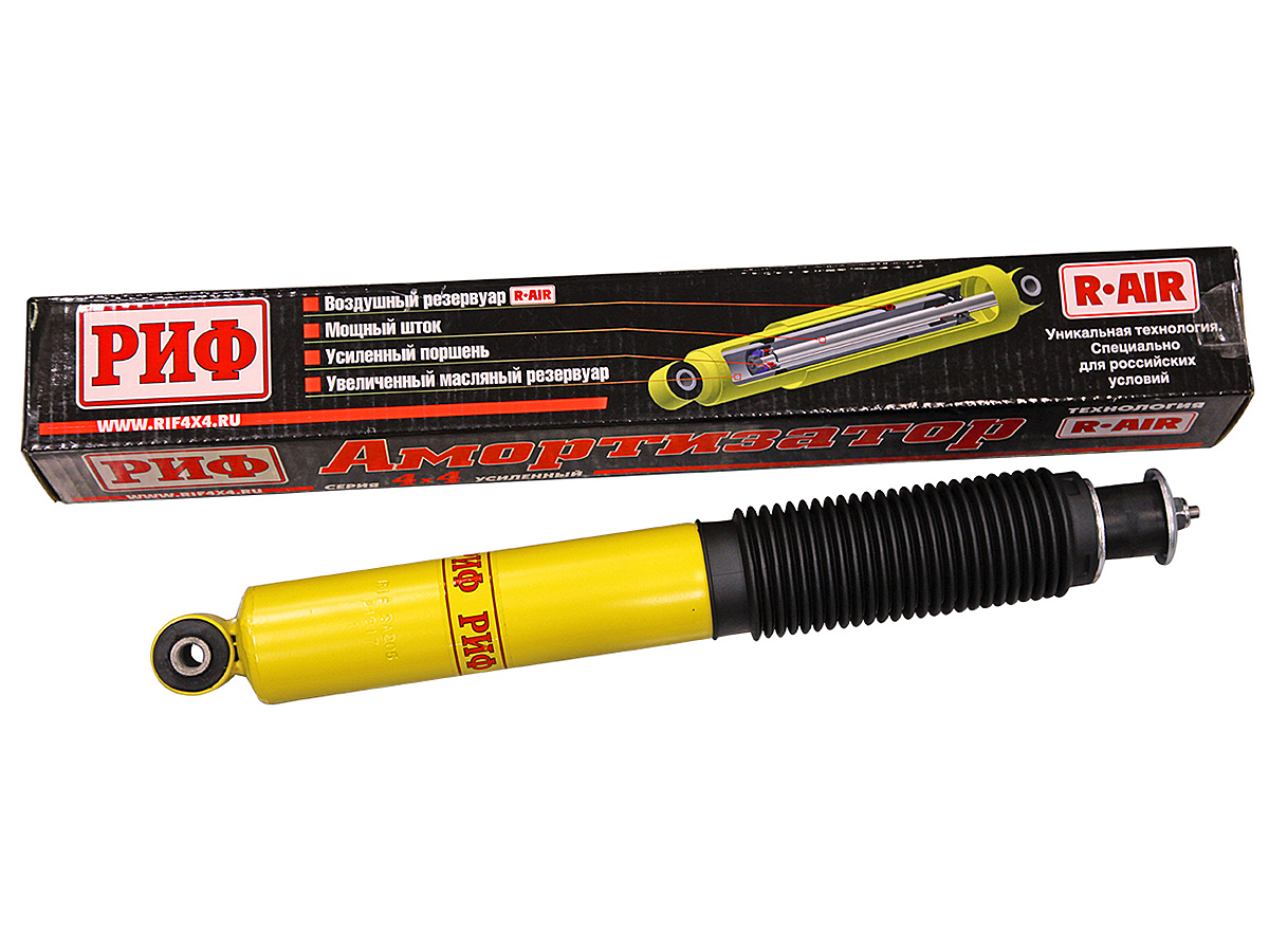 Амортизатор усиленный РИФ передний УАЗ Патриот лифт 100 мм, Toyota 4 runner 1990-1997 лифт 45 мм