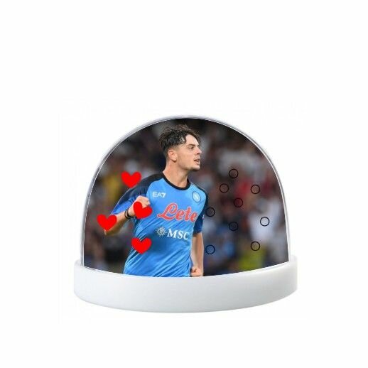 Водяной шар Наполи, SSC Napoli №8, Блестки-сердечки