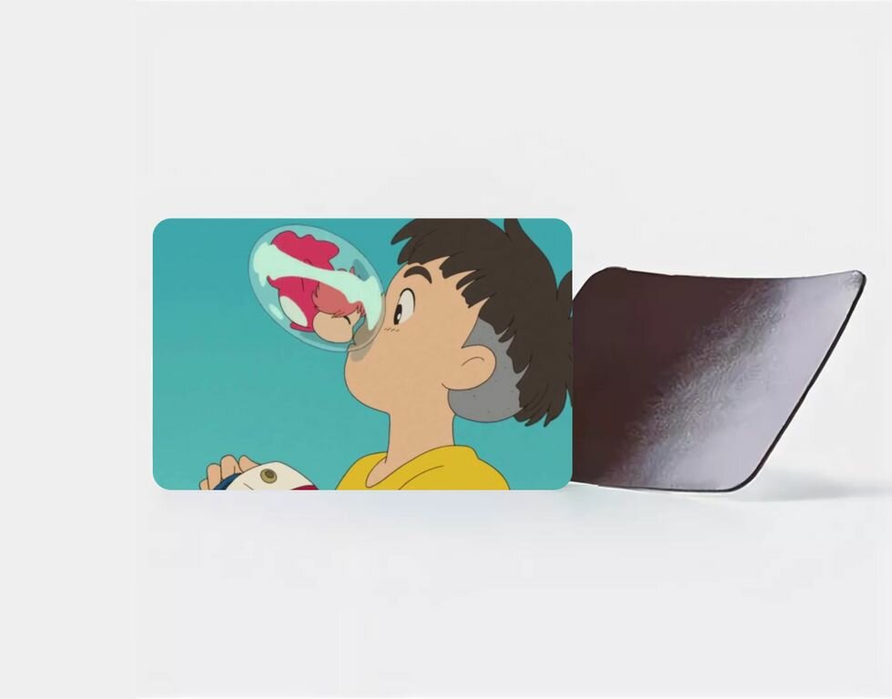 Магнит виниловый Рыбка Поньо на Утёсе №1