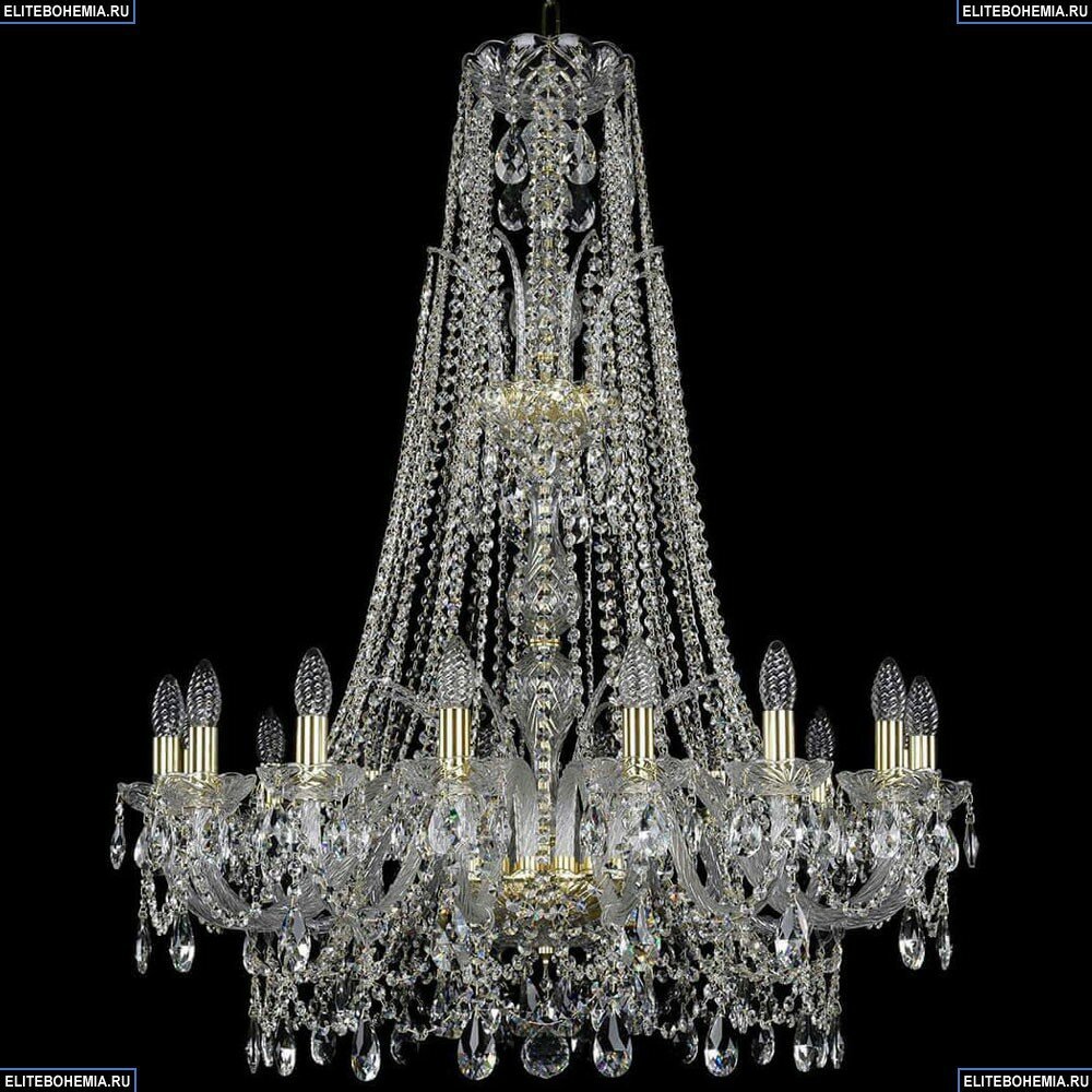 1411/16/300/XL-108/G Хрустальная подвесная люстра Bohemia Ivele Crystal