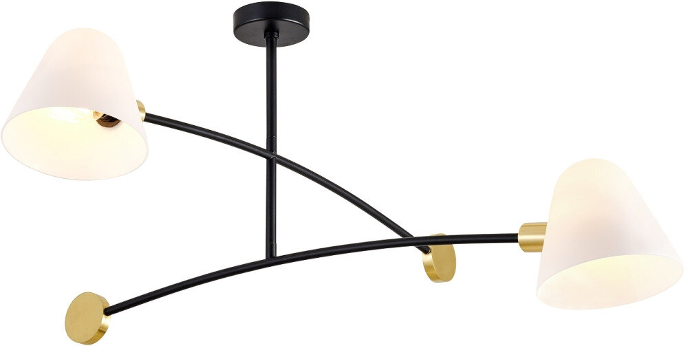 Люстра Потолочная Favourite Statera 3045-2P Золото, Черный / Фаворит.