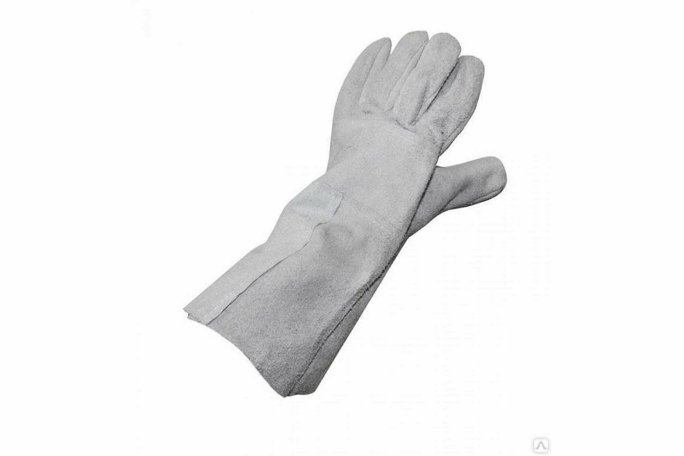 Краги спилковые ATLASWELD, пятипалые, серые