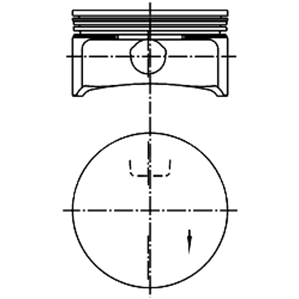 KOLBENSCHMIDT 99 741 601 (24407331 / 24407340 / 24407341) поршень d80.5x1.2x1.2x2 std\ Opel (Опель) vectra / Astra (Астра) 1.8 16v z