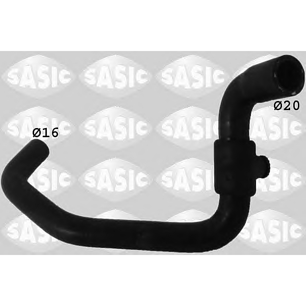 SASIC 3400118 (6466Z8) патрубок системы охлаждения Citroen (Ситроен) peugeot