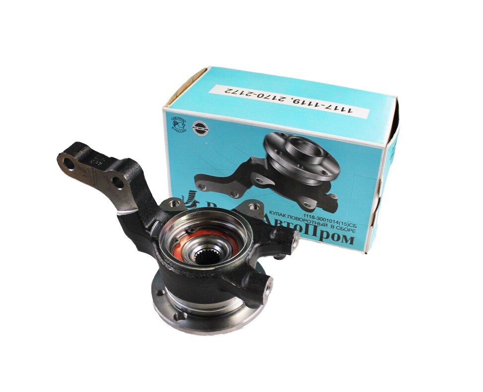 Кулак поворотный ВАЗ-1118 левый в сборе с подшипником и ступицей с ABS (ВолгаАвтоПром)