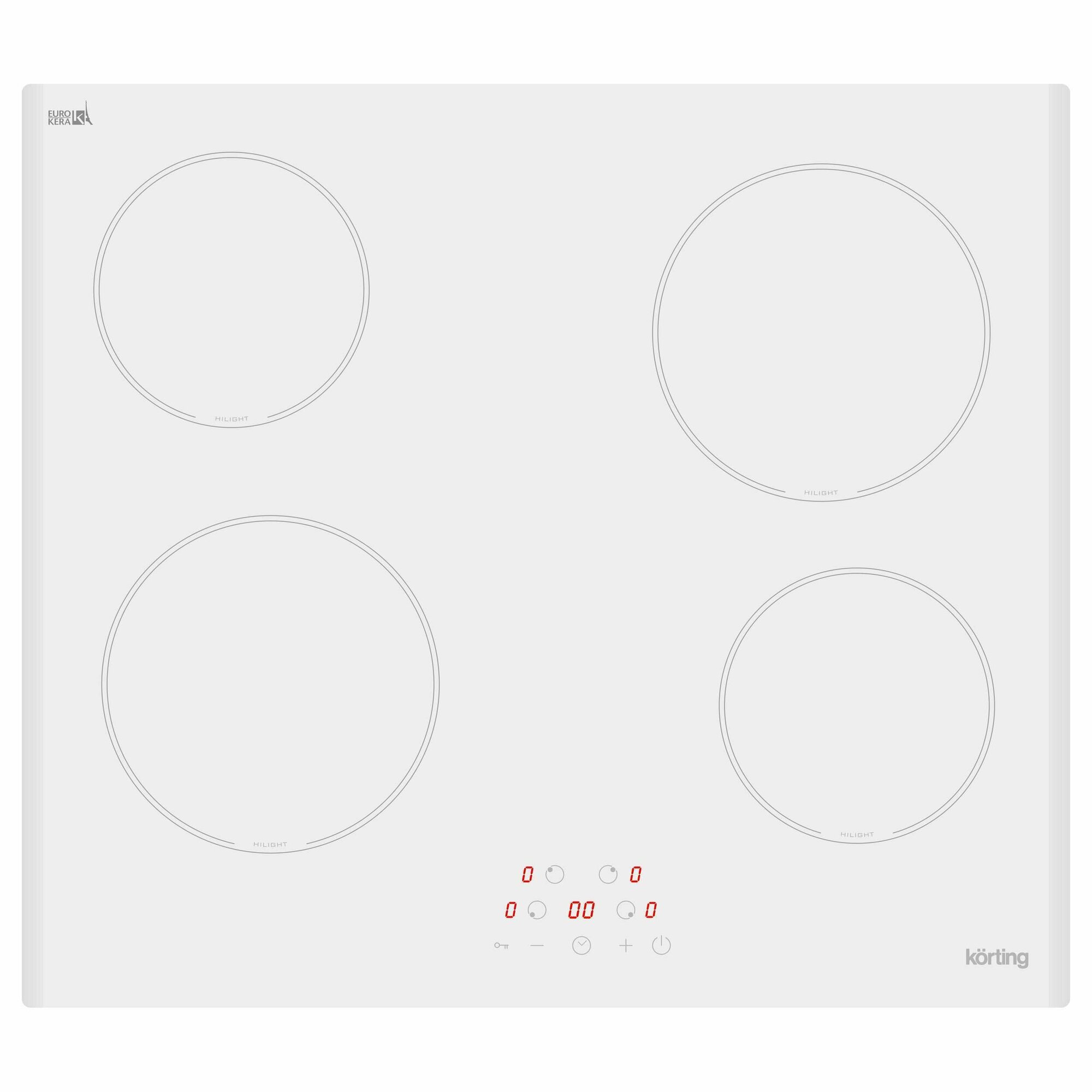 Встраиваемая электрическая панель KORTING HK 60003 BW, официальная гарантия