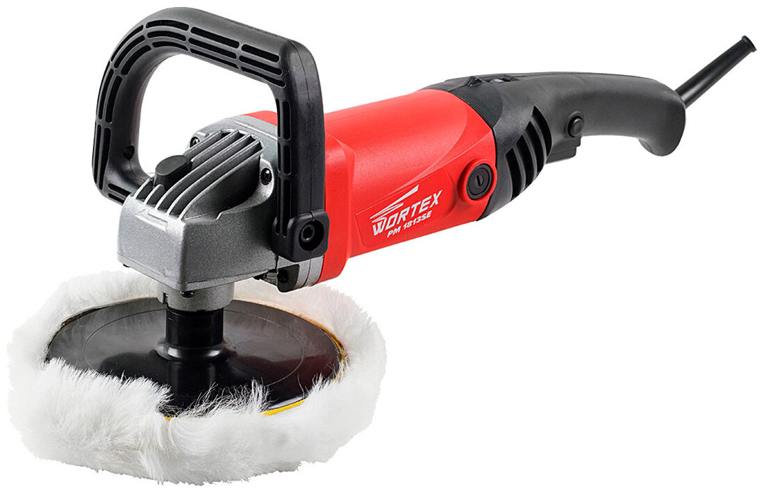 Полировальная машина Wortex PM 1813 SE в кор. (1300 Вт, 600-3300 об/мин, 180 мм, регул. об, плавный пуск) (PM1813SE0404)