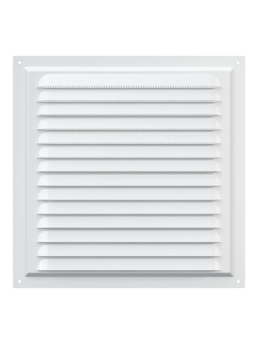 Решетка вентиляционная ERA МЭ, оцинкованная сталь, белая, 250x250 мм