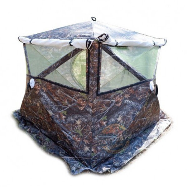 Палатка Медведь "Куб-4 Зима-Лето" (Камуфляж), 2150x2150x2000 мм