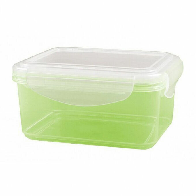 Набор контейнеров-2 шт для продуктов, 1,1л , прямоугольные, «SMART LOCK», зеленый.