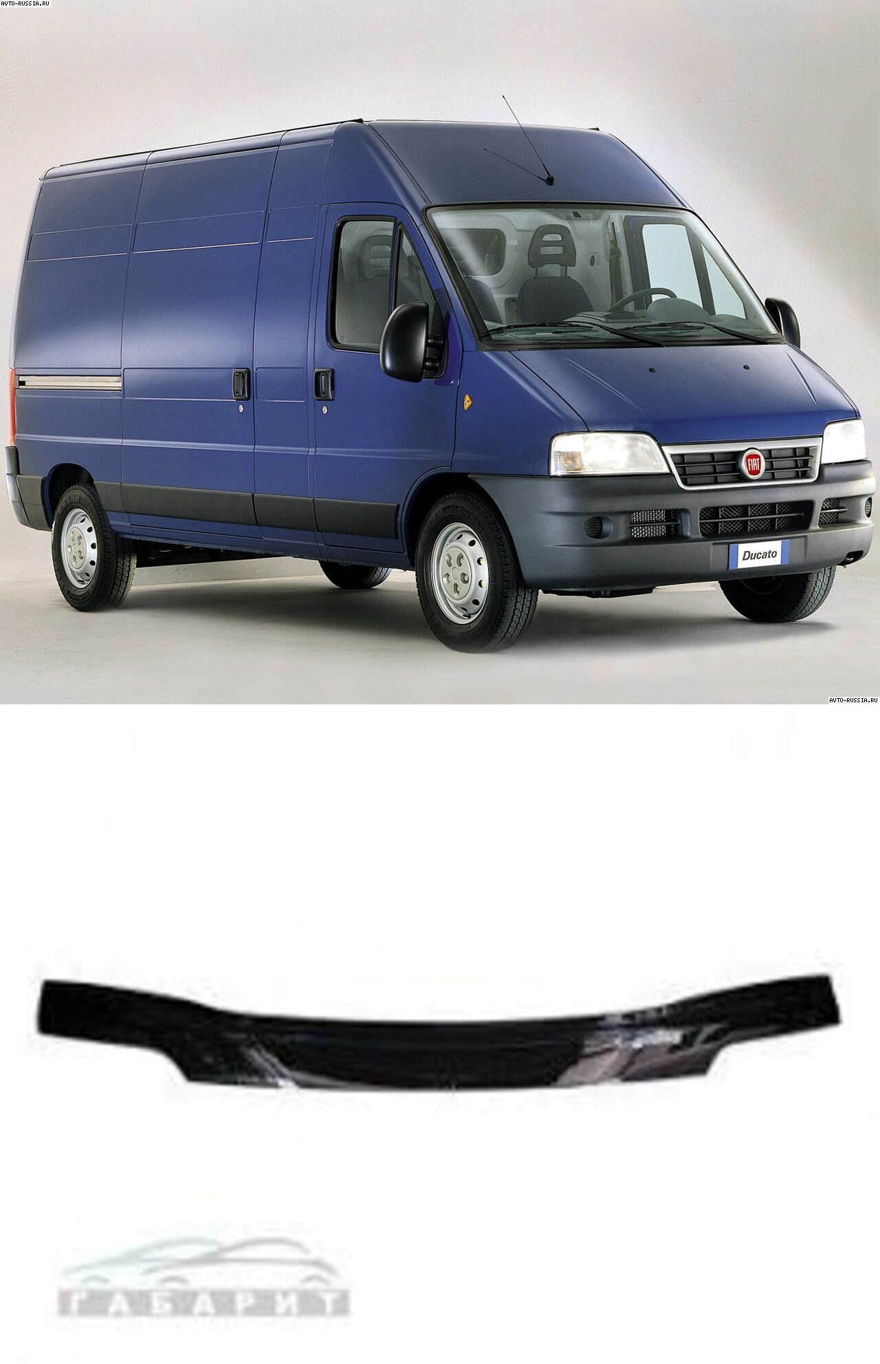 Дефлектор капота FIAT Ducato (Елабуга) 2003- (Евро)