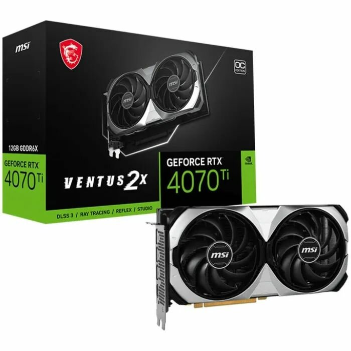 Видеокарта MSI GeForce RTX 4070 Ti Ventus 2X OC 12GB
