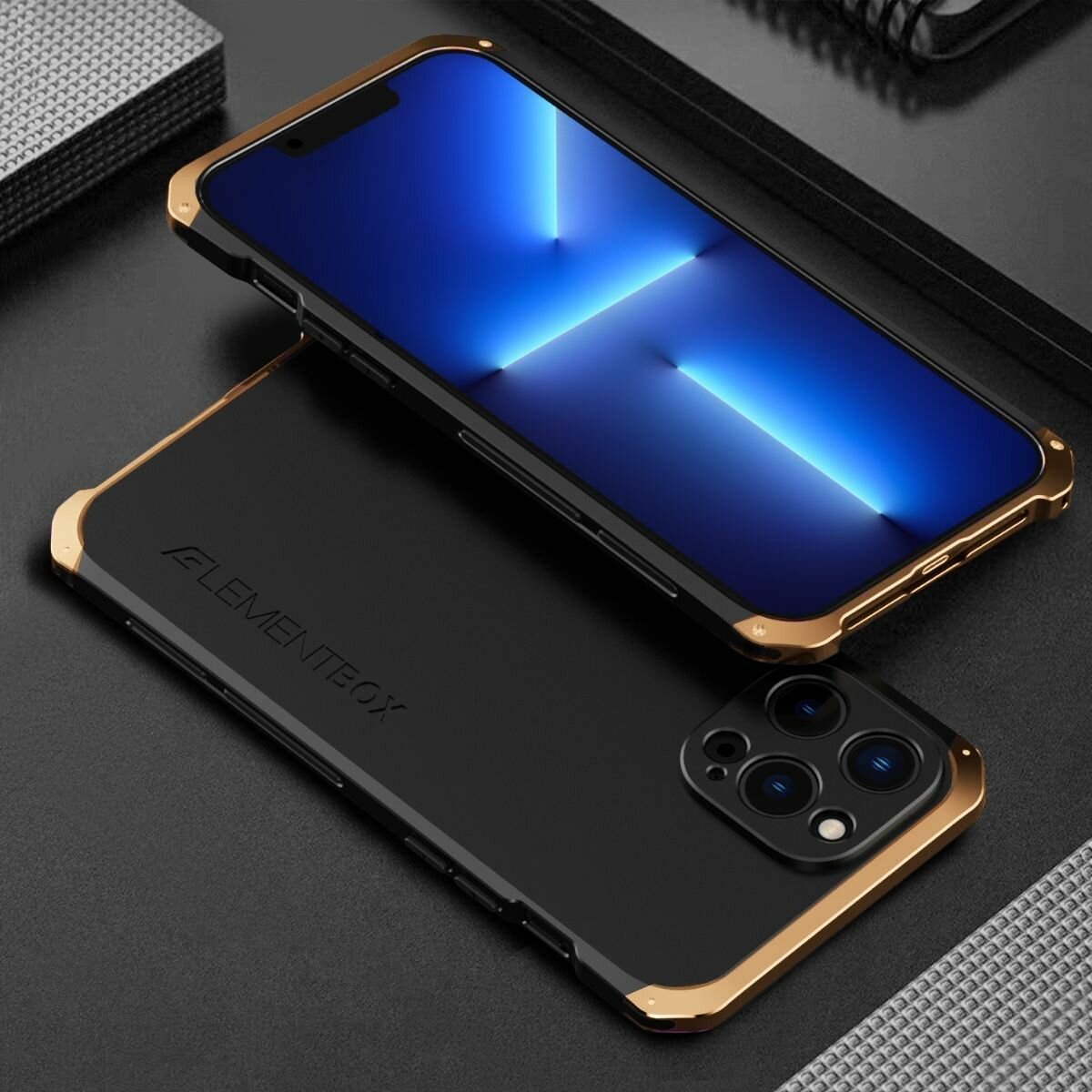 Чехол для iPhone 14 Pro Max (6.7") Element Box золотой