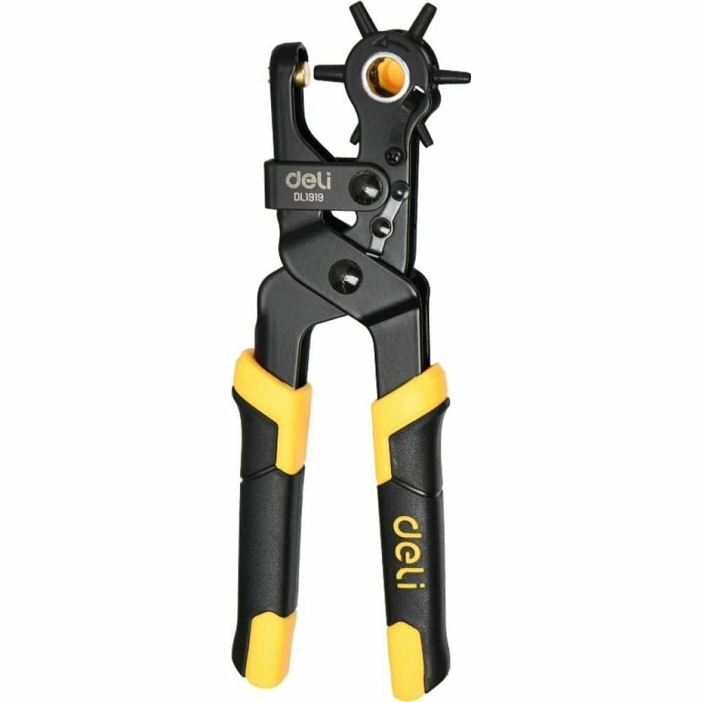 Револьверный дырокол для кожи DELI 6-в-1 DL1919 98394, черный, 4,5 мм