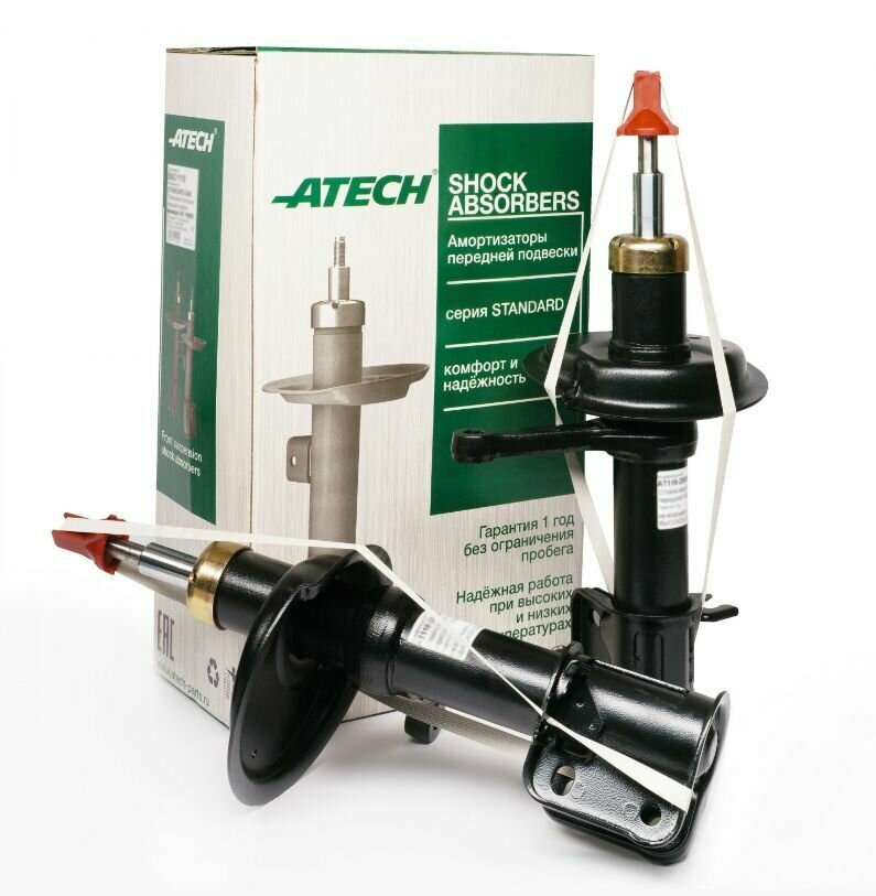 Амортизатор стойки передней подвески ATECH STANDARD-GAS калина 1118 (2 шт) газомасляные (к-т)