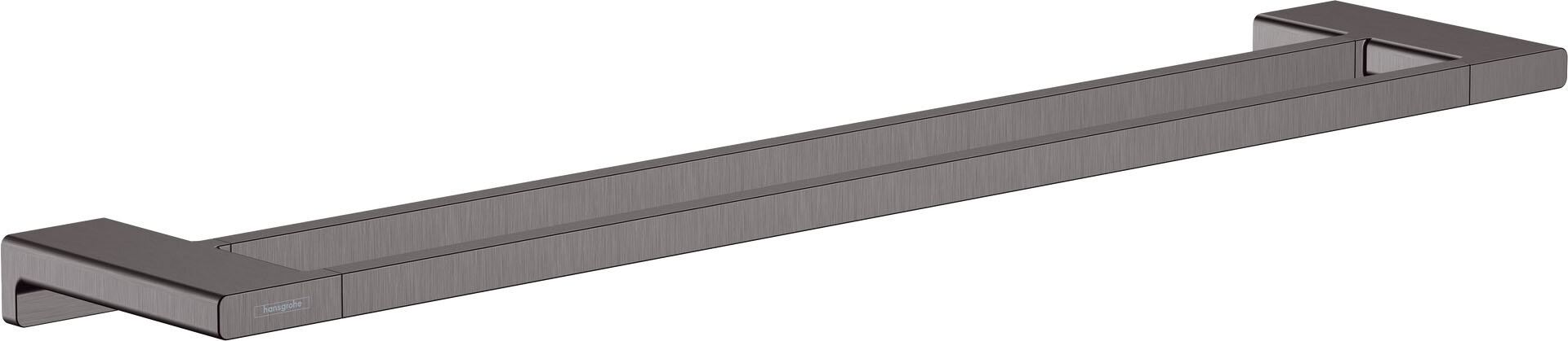 Полотенцедержатель Hansgrohe "AddStoris" 41743340, черный, двойной, 64,8x3,2 см