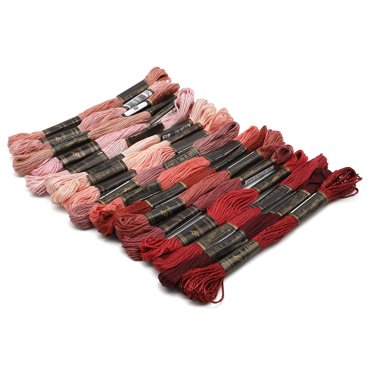 Мулине набор 'Чайная роза', 18 шт*8 м, мерсеризованный хлопок, разноцветный, Bestex