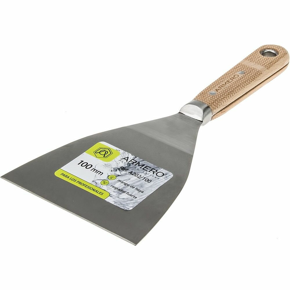 Шпатель-скребок ARMERO 100 мм прямой A202/100