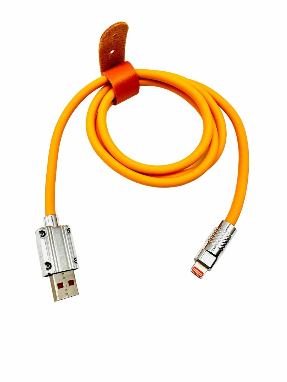 Усиленный мощный кабель USB - Lightning для мобильных телефонов для планшетов желтый