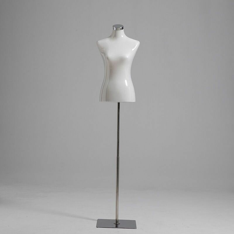 Манекен для верхней части тела "Мужские и женские модели", черно-белый, с платформой