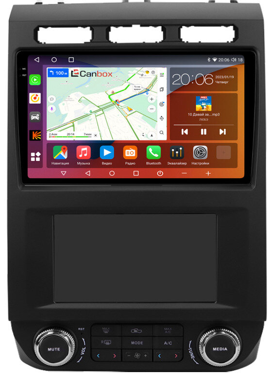 Штатная магнитола Ford F-150 13 2014-2018 Canbox EVO 2K 5815-9-4139 на Android 14 (4G-SIM, 6/128, DSP, QLed, AI, 360)