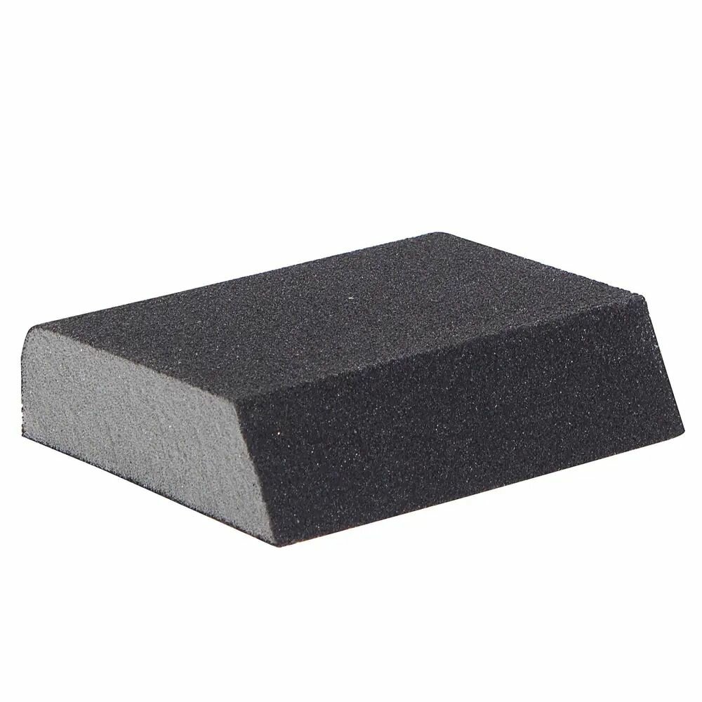 Губка шлифовальная абразивная четырехсторонняя P80 100x80x25 мм