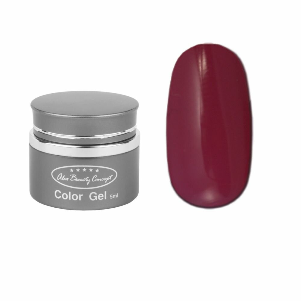 Alex Beauty Concept Цветной эластичный гель для ногтей Neo Teck Color Gel, цвет красный 69737, 5 мл