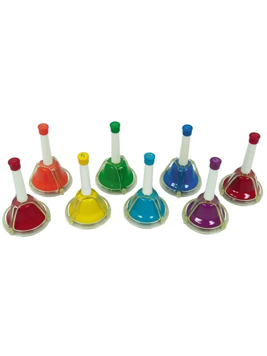 Колокольчики музыкальные разноцветные 8KL-1, 8 шт