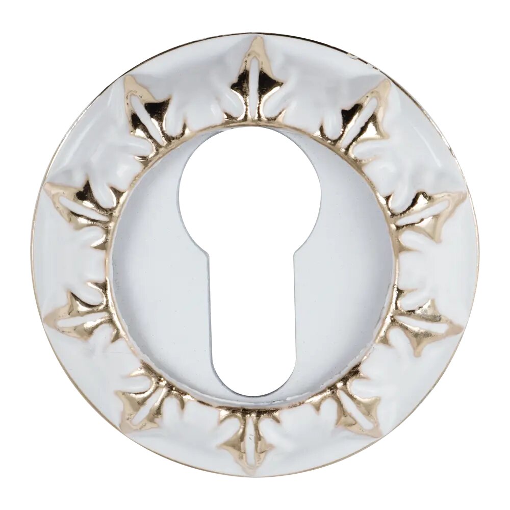 Накладка на цилиндр EDS-SC-R3 ?54 мм цвет бело-золотой