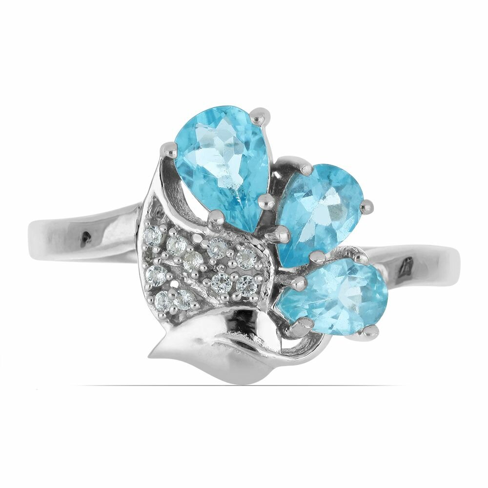 Кольцо, серебро, 925 проба, родирование